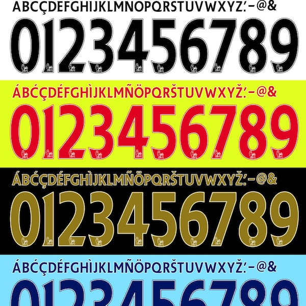 Premier League Font - Etsy