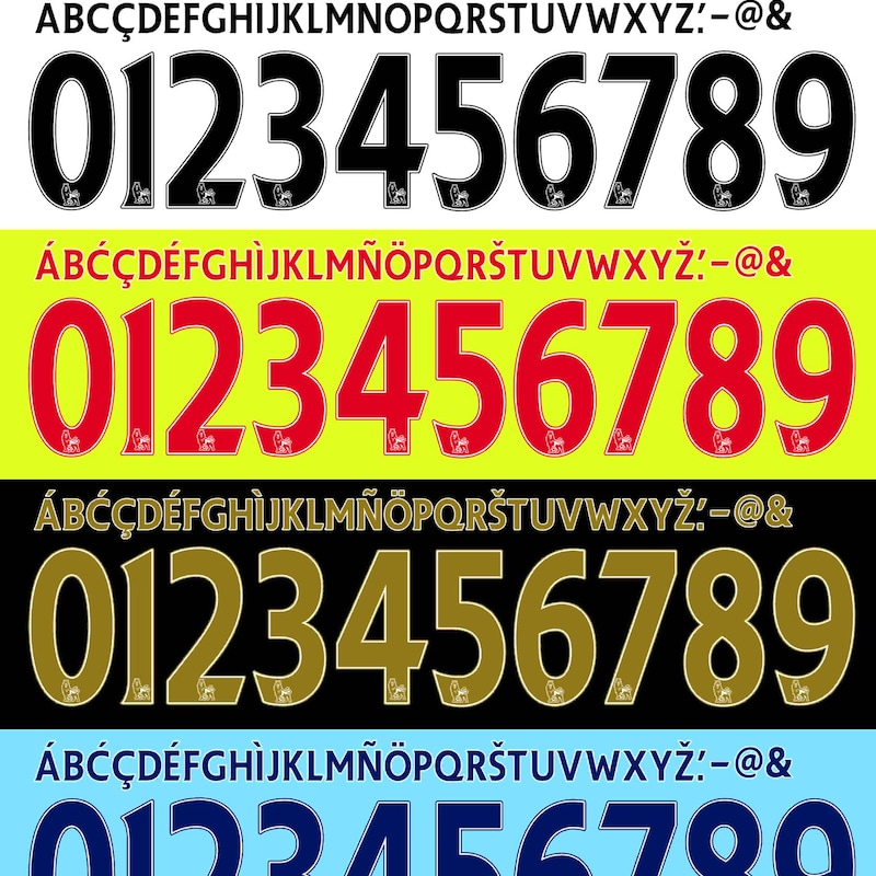 Premier League Font - Etsy