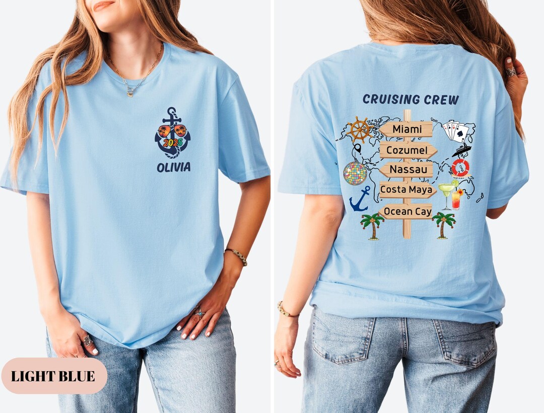 Custom Family Cruise Vacation Shirt, Custom Cruise Destinations ...