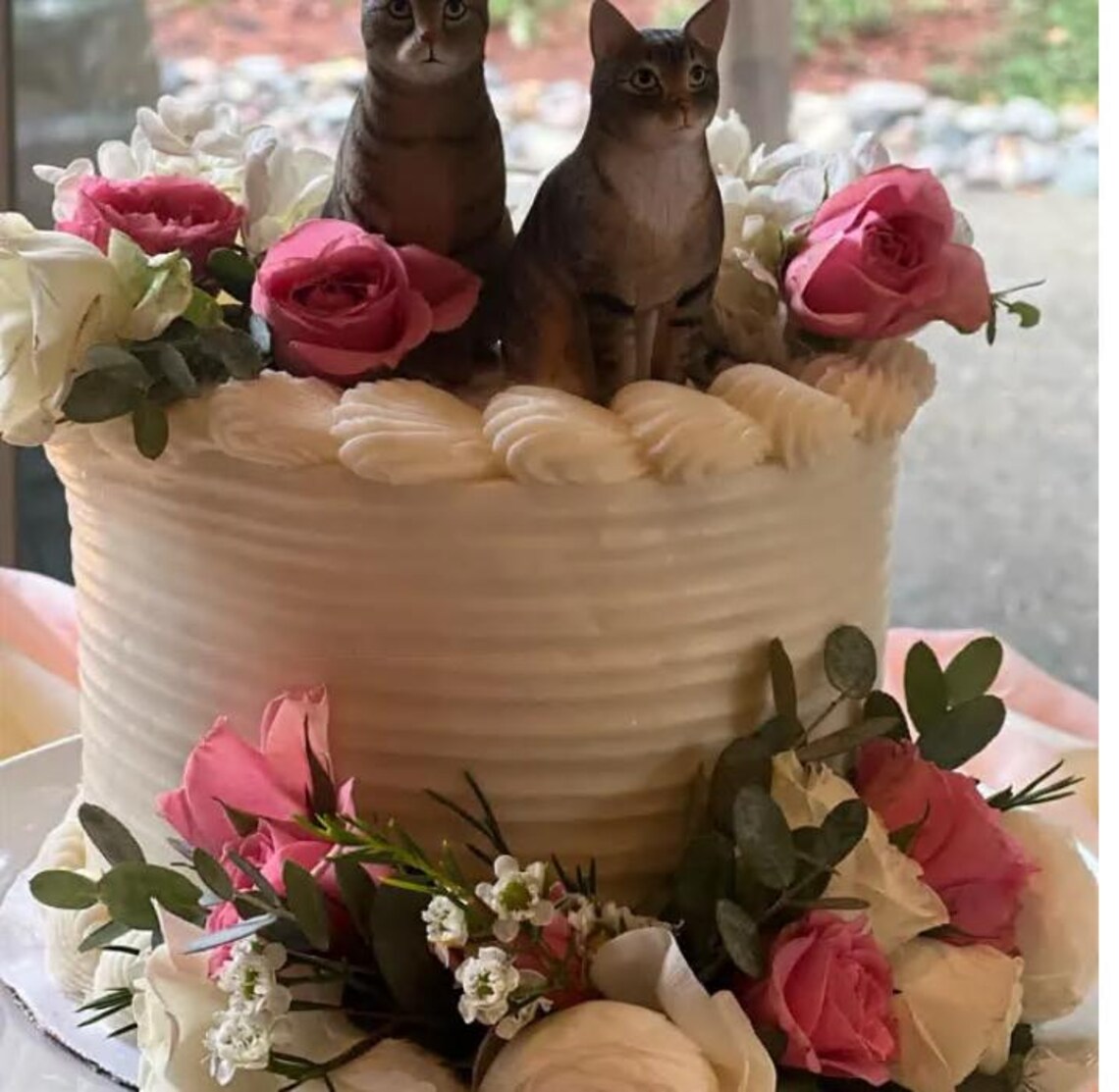 Custom Cat Wedding Cake Toppers, Custom Cat Statues, Custom Pet Statue ...