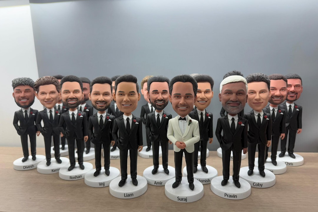 Personalized Custom Adult Bobbleheads, Wedding Best Man Gifts Custom ...