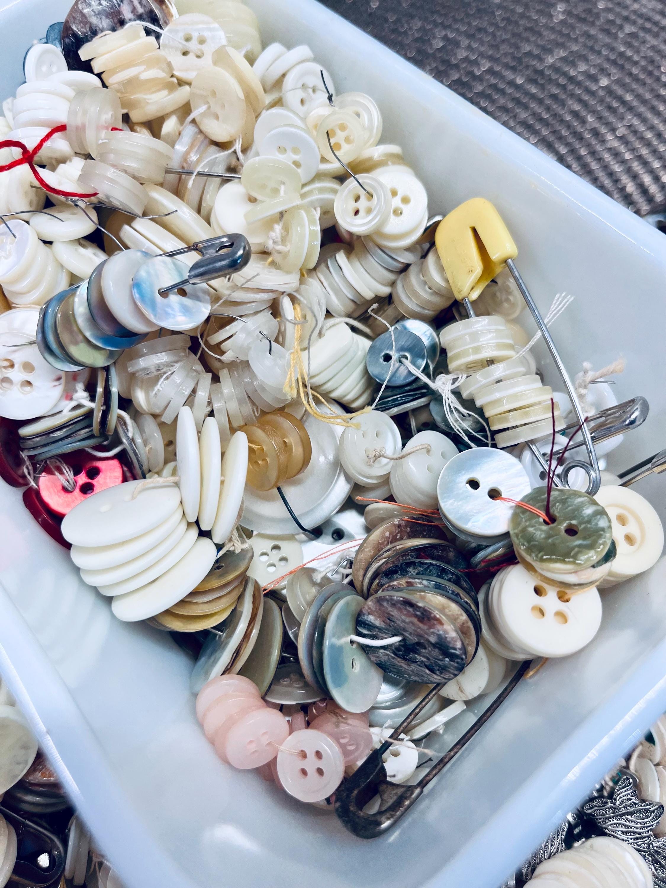 Mixed Lot of Vintage Buttons - 50 per Order - Mystery Selection - Many ...