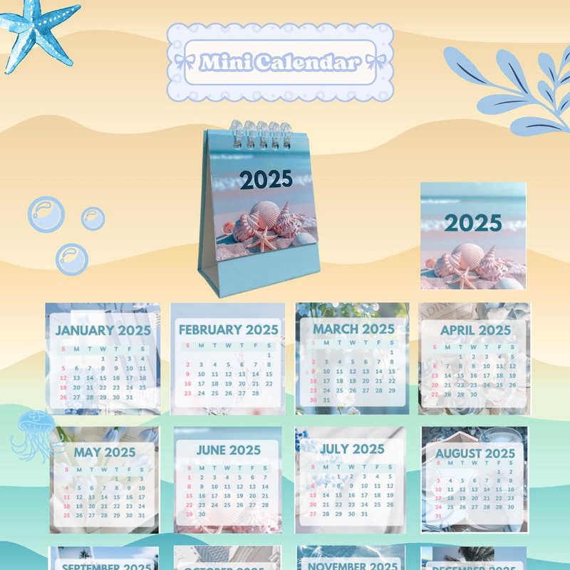Mini Calendars - Etsy