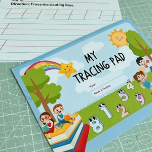 Kids Tracing Pad: Letters, Numbers, Shapes (printable PDF) - Etsy