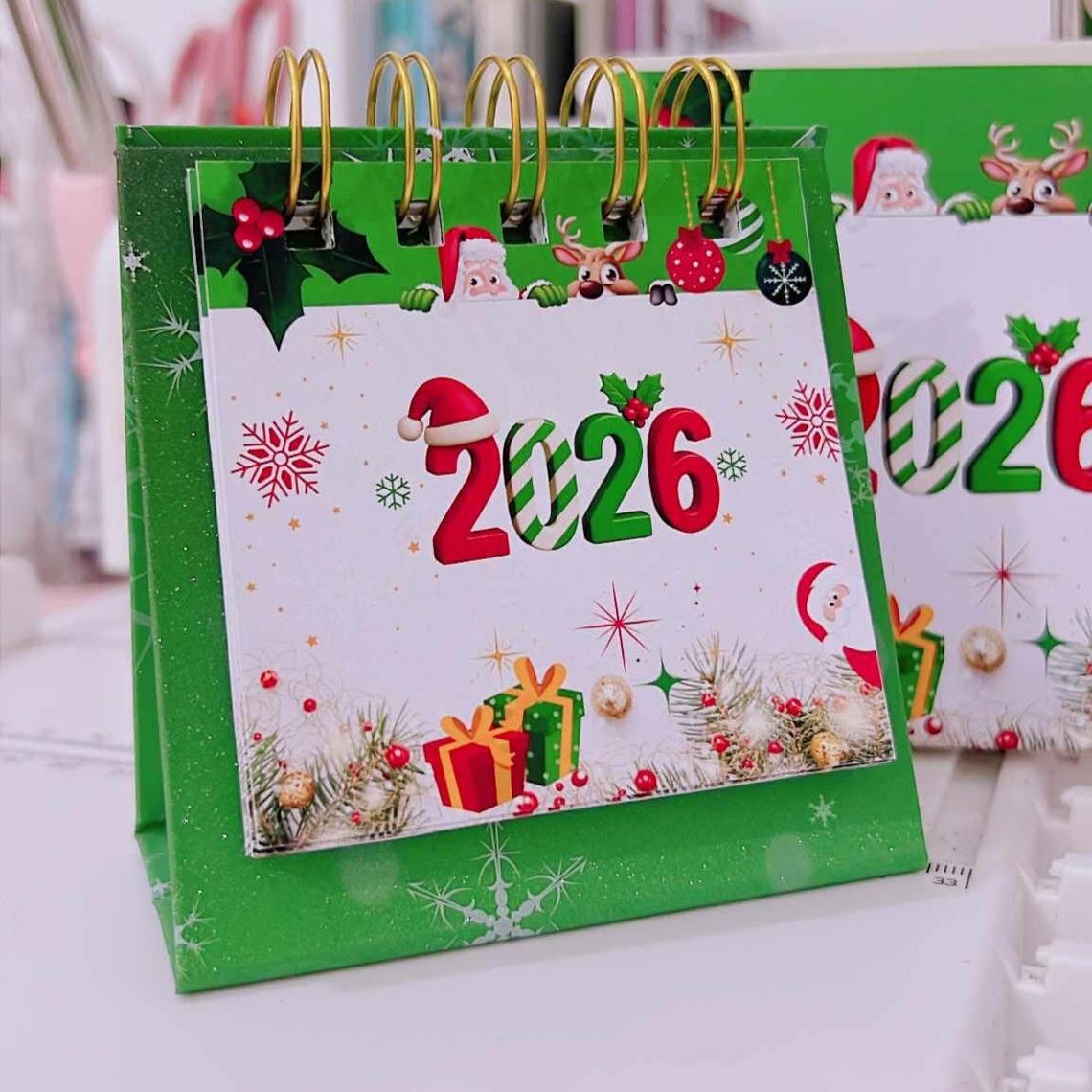 2 Christmas Calendar Template - Etsy