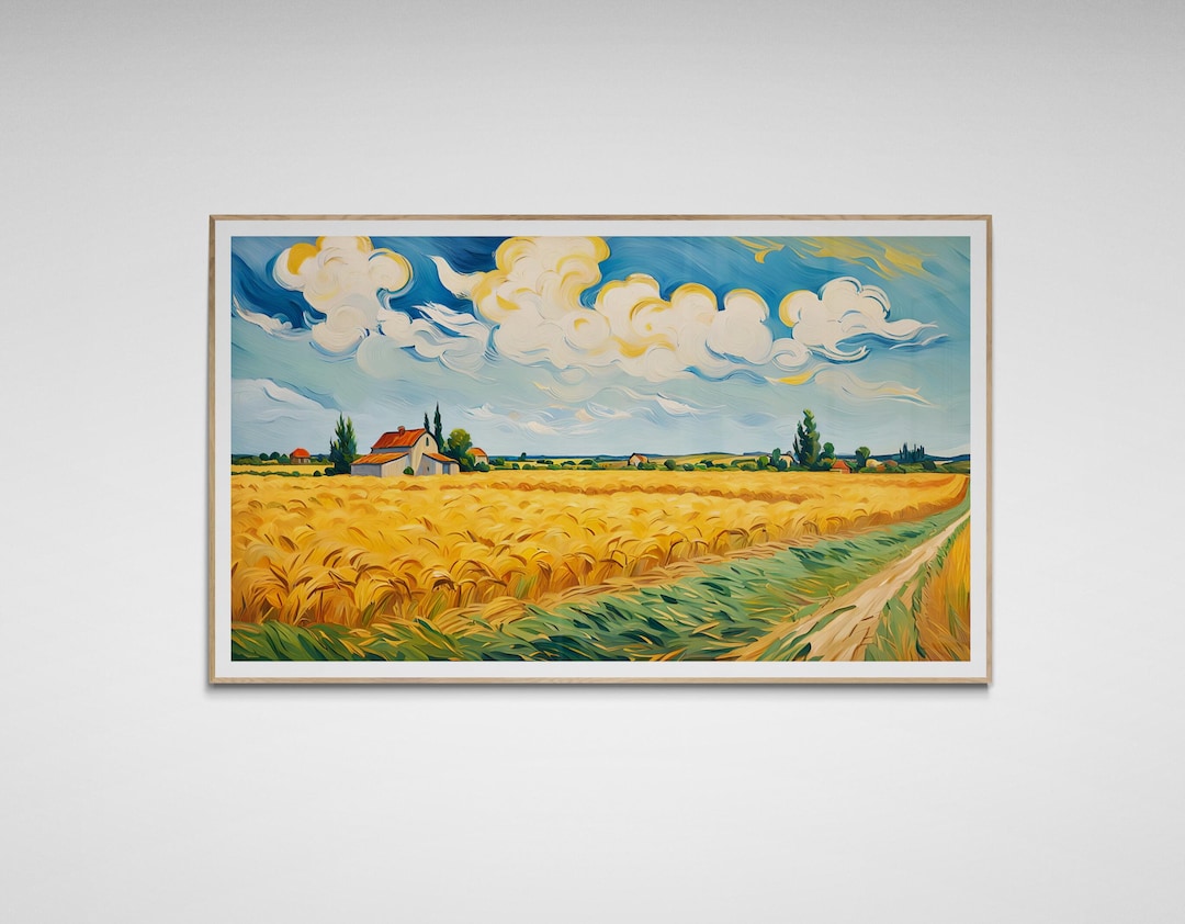 Vincent Van Gogh Style Art Print Impressionist Painting the Farm ...