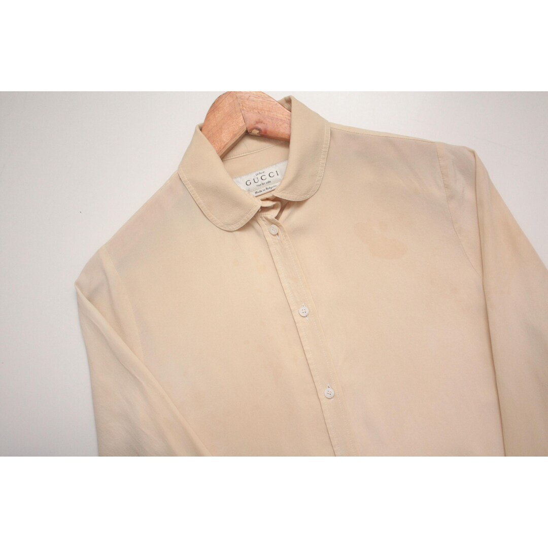 Gucci Uniform Beige Silk Blouse Women's 38 - Etsy