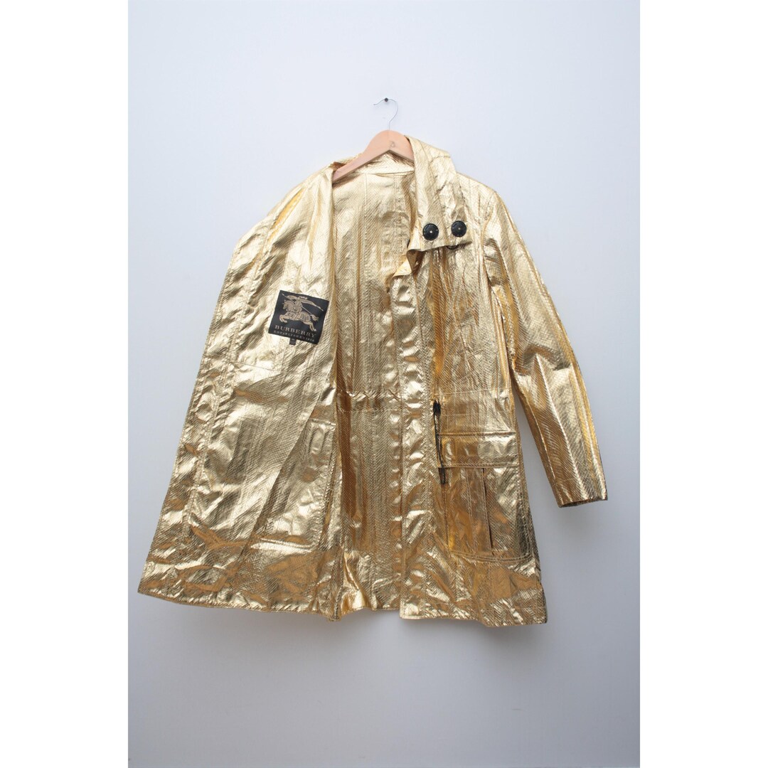 Burberry Prorsum Python Skin Gold Trench Coat Made in Italy - Etsy