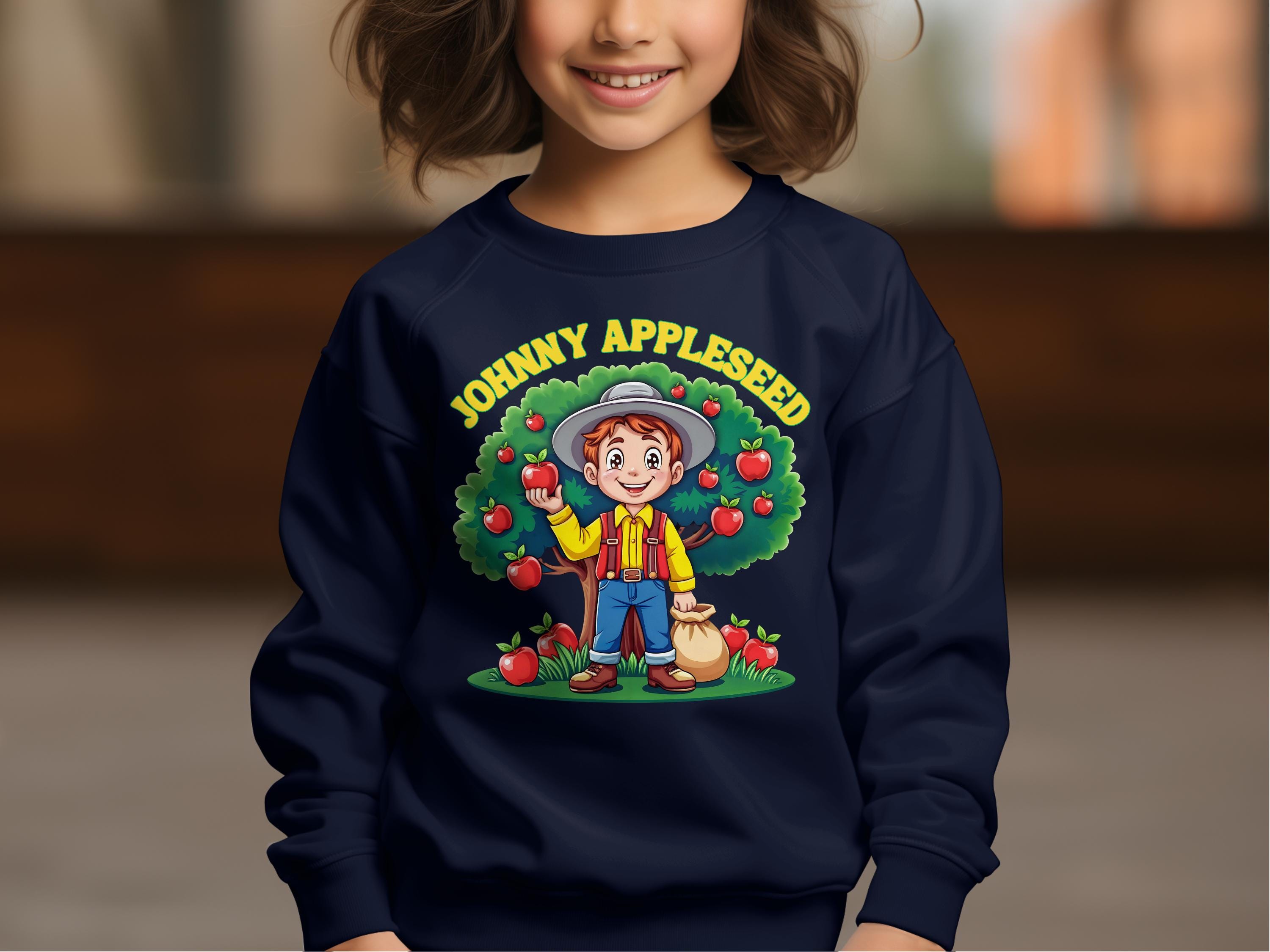 Johnny Appleseed Planting Apple Trees Design Print for Shirt PNG ...