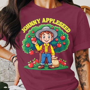 Johnny Appleseed Planting Apple Trees PNG: History Buff Gift (digital ...