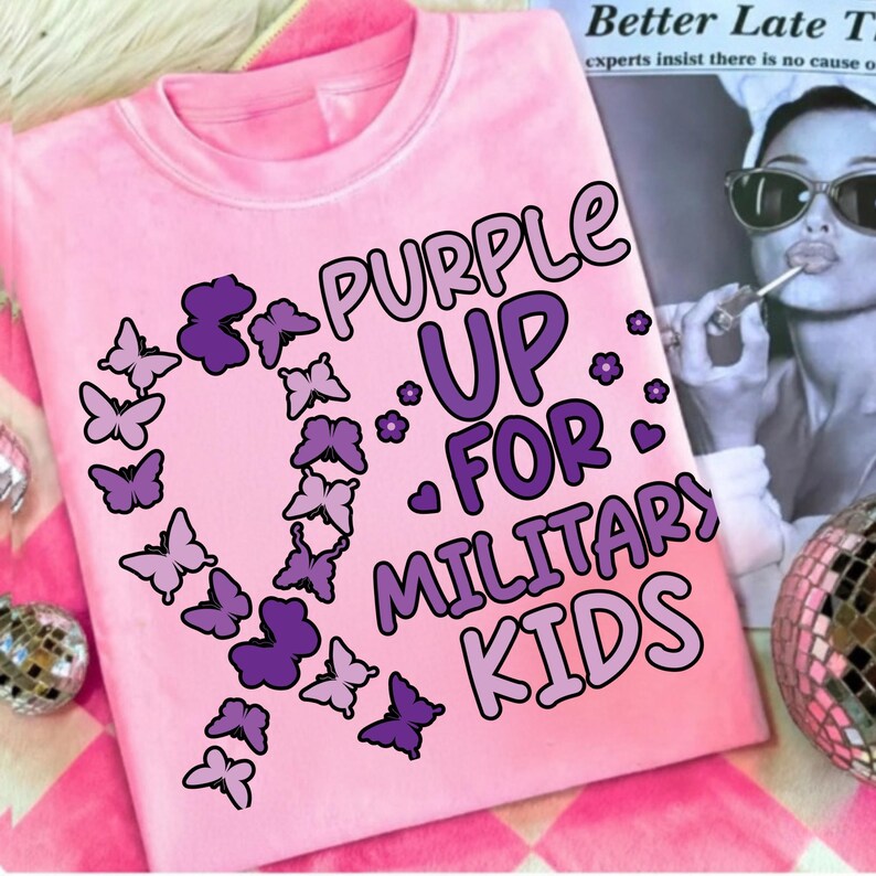 Military Child PNG Bundle, Purple up Month Designs (digital Download - Etsy
