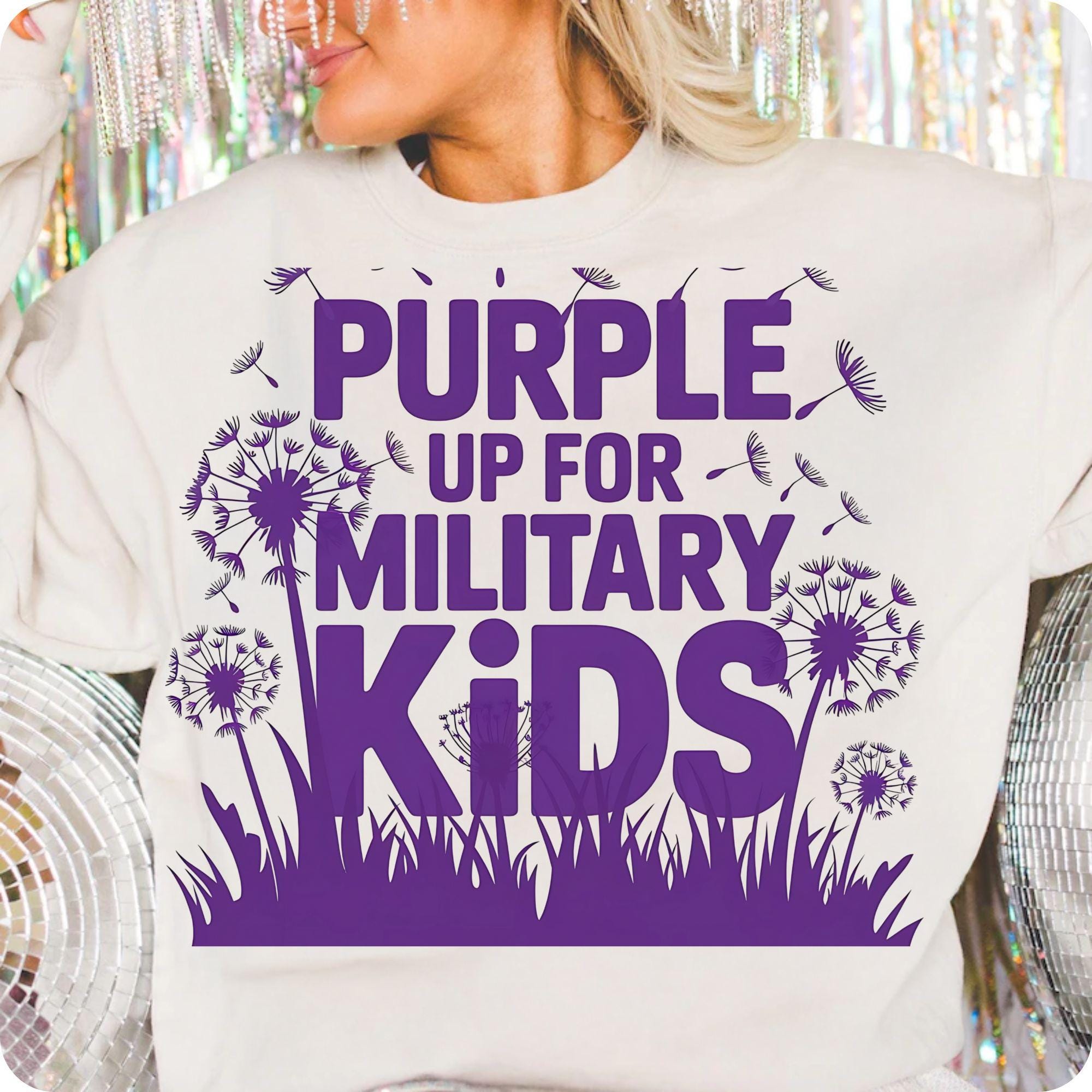 Military Child PNG Bundle, Purple up Month Designs (digital Download - Etsy