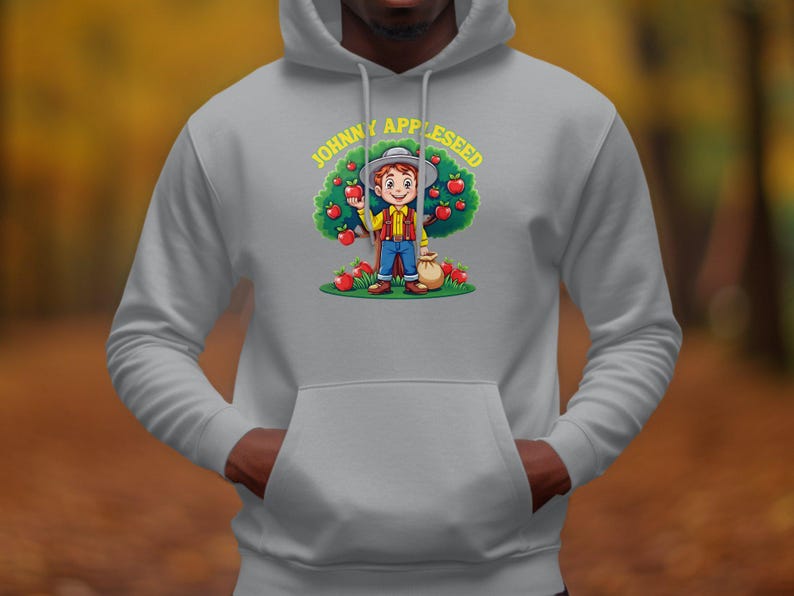Johnny Appleseed Planting Apple Trees PNG: History Buff Gift (digital ...