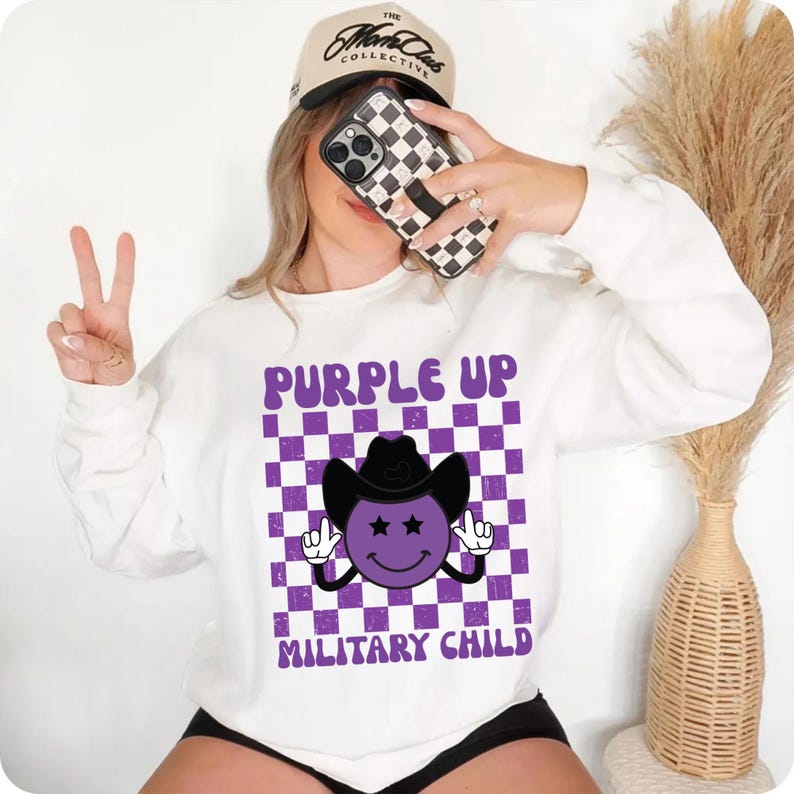 Military Child PNG Bundle, Purple up Month Designs (digital Download - Etsy