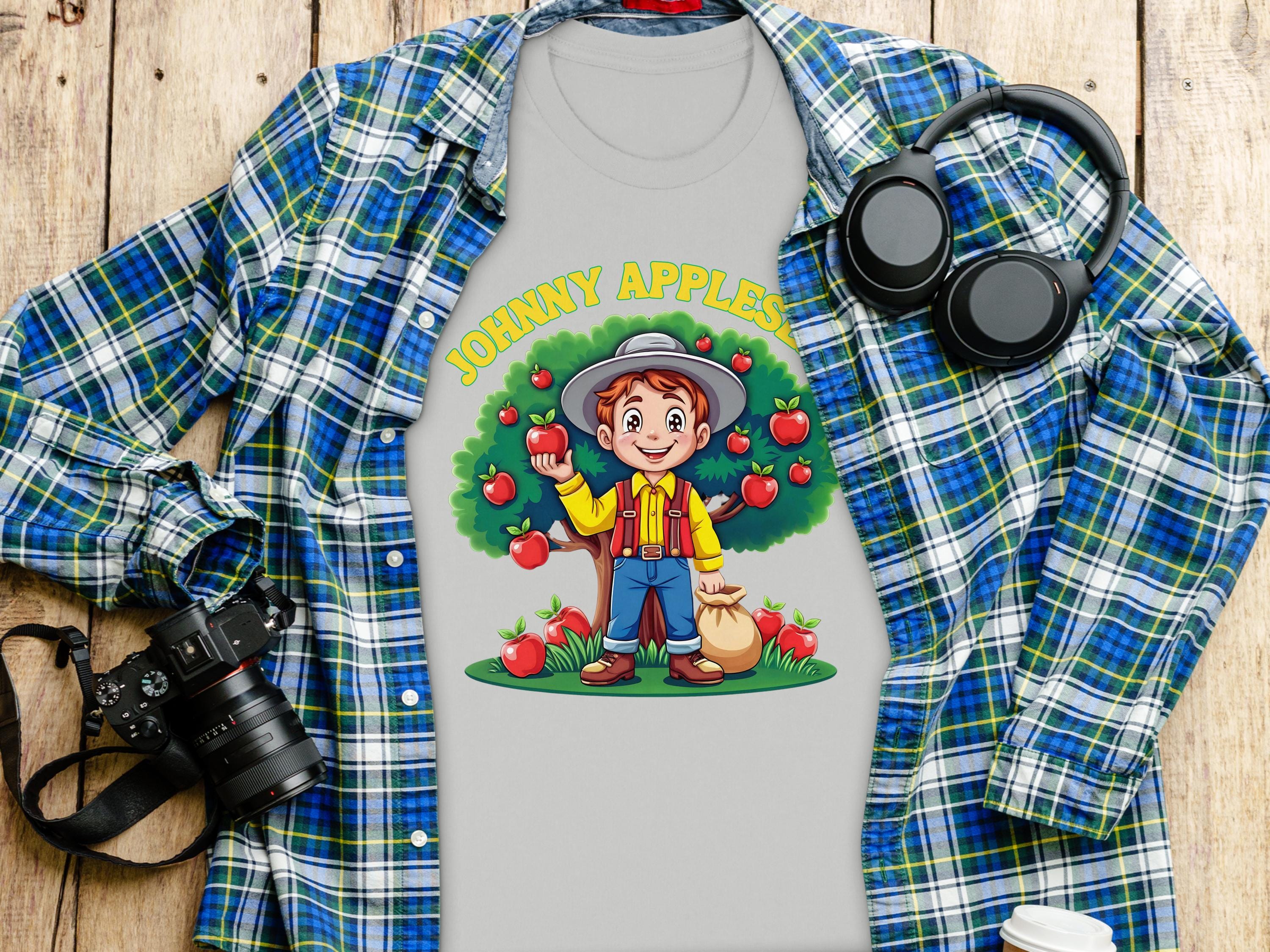 Johnny Appleseed Planting Apple Trees PNG: History Buff Gift (digital ...