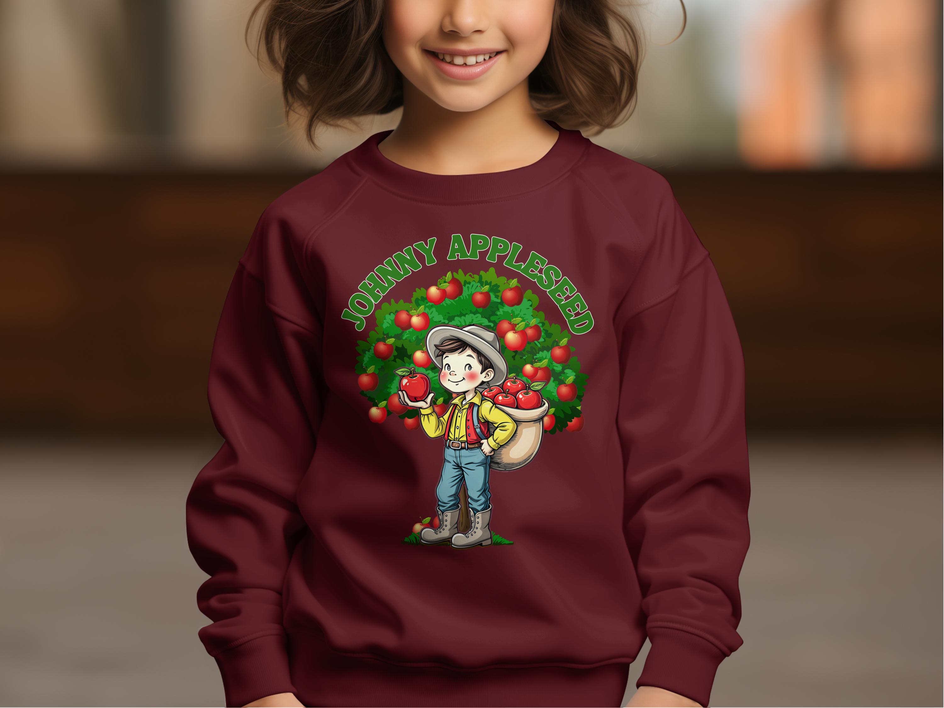 Johnny Appleseed Apple Day PNG: Fall Harvest Design (digital Download ...