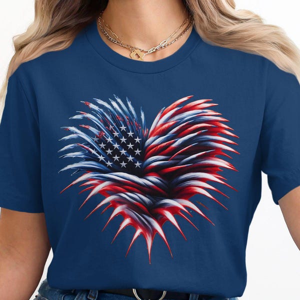 American Flag Heart - Etsy