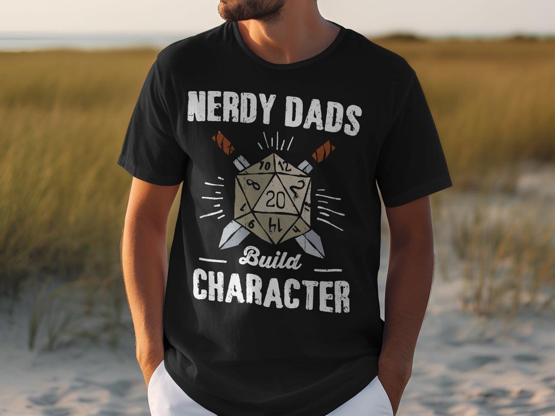 Nerdy Dads Build Character PNG: RPG Gamer Dad Joke (digital Download ...