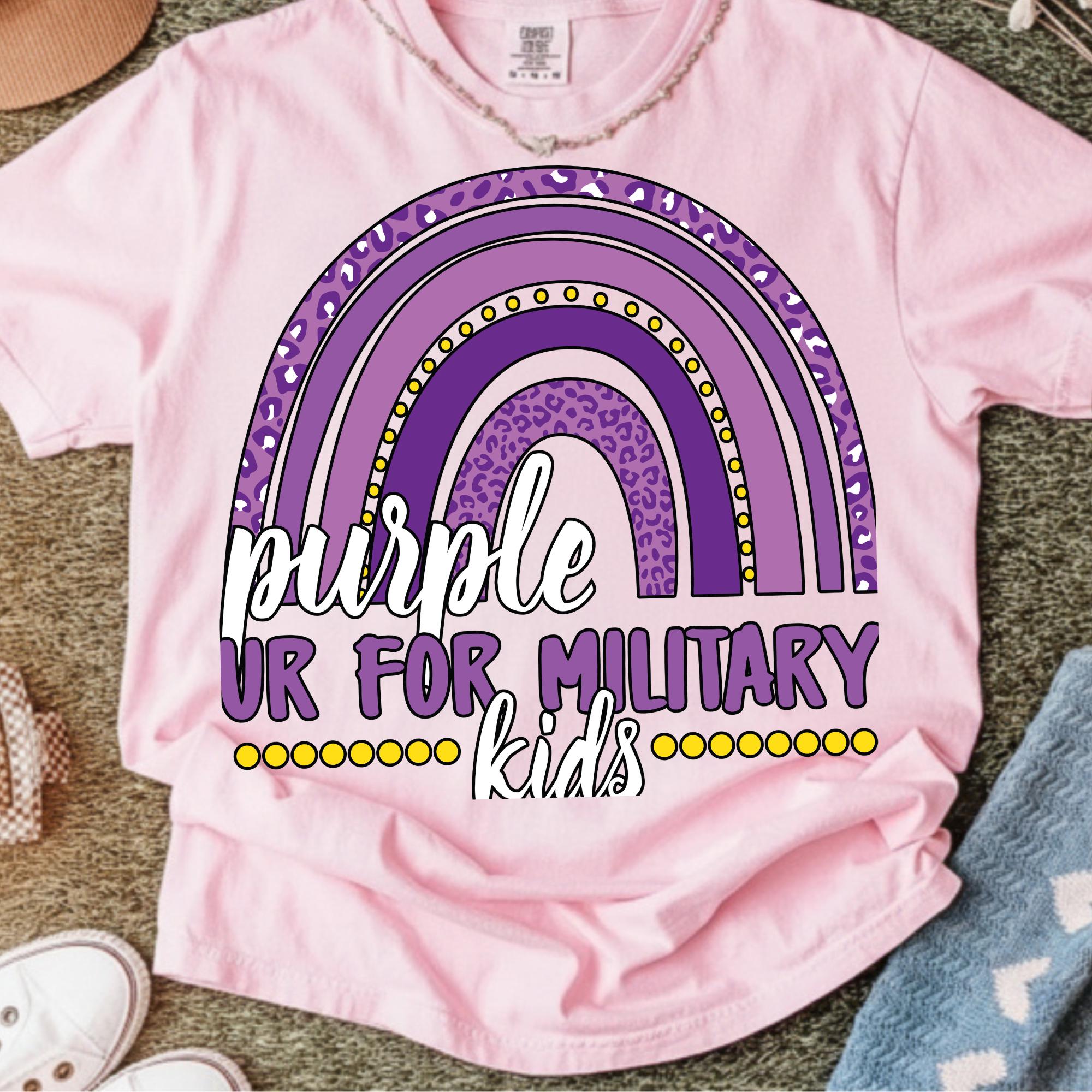 Military Child PNG Bundle, Purple up Month PNG, Military Kid ...