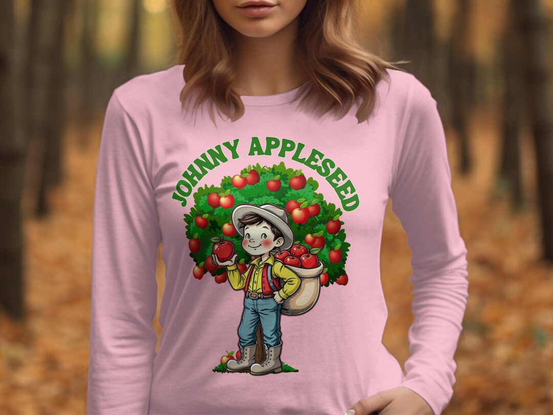 Johnny Appleseed Apple Day PNG: Fall Harvest Design (digital Download ...