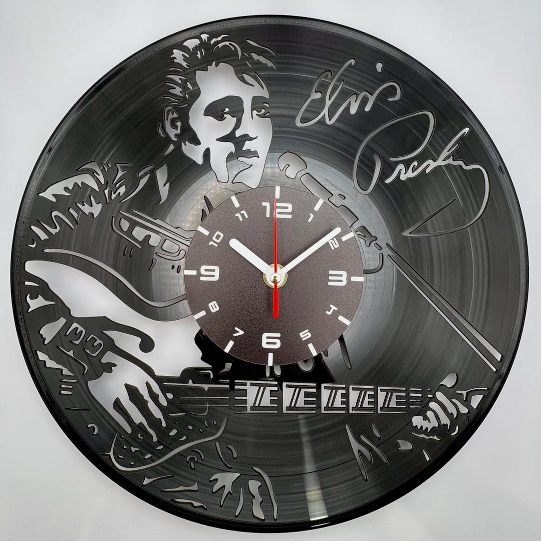 Elvis Presley Vinyl Record Wall Clock for Home Rock N Roll Art Decor ...
