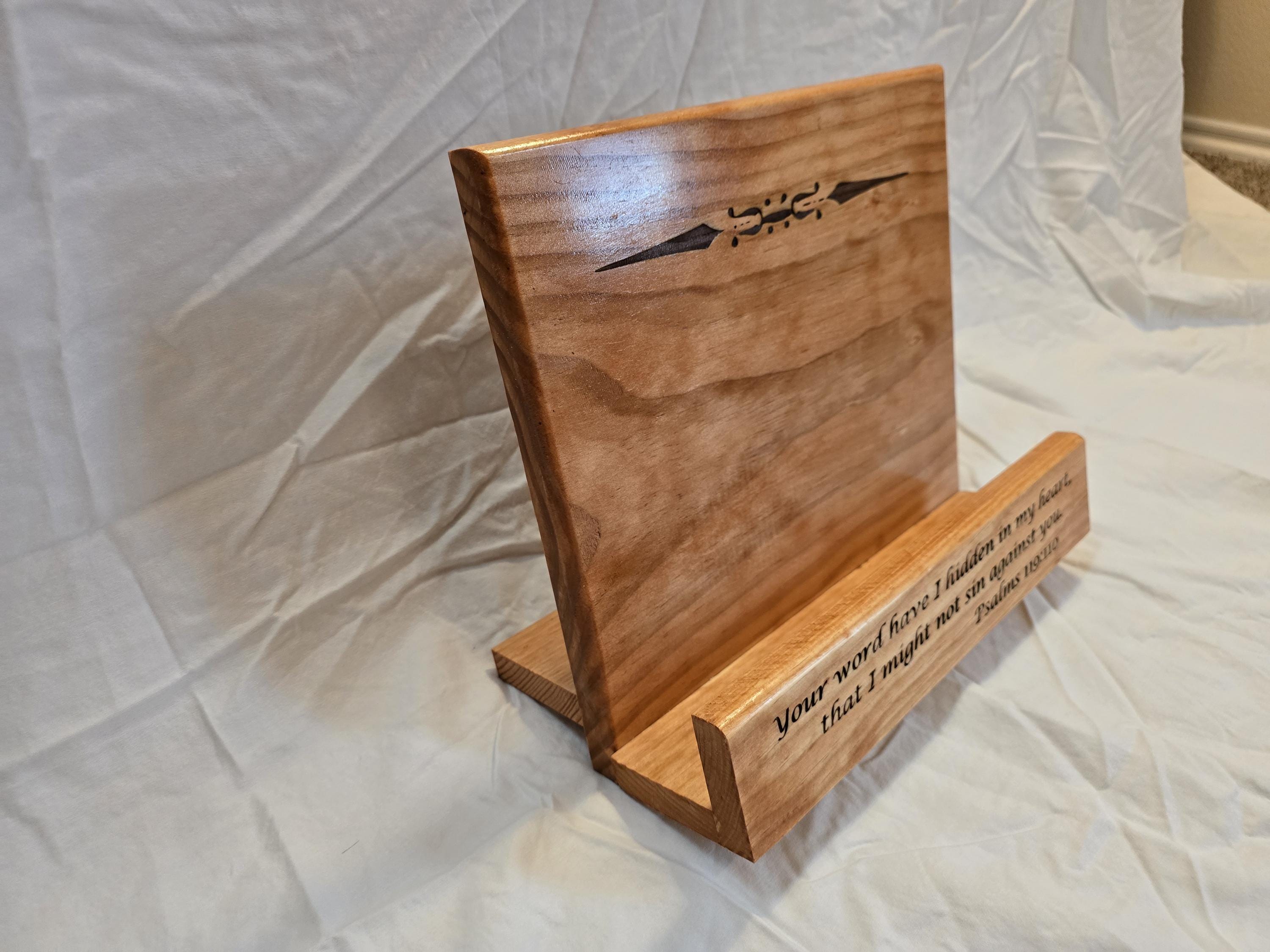 Engraved Bible/book Stand; Scripture; Wooden - Etsy