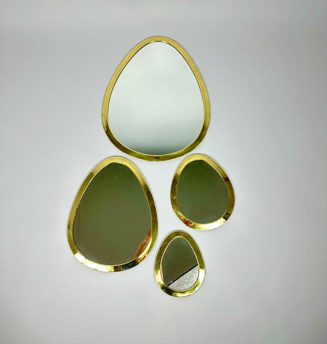 Set of Moroccan Mirrors (brass),wall Hanging Mirrors,unique Gift,wall ...