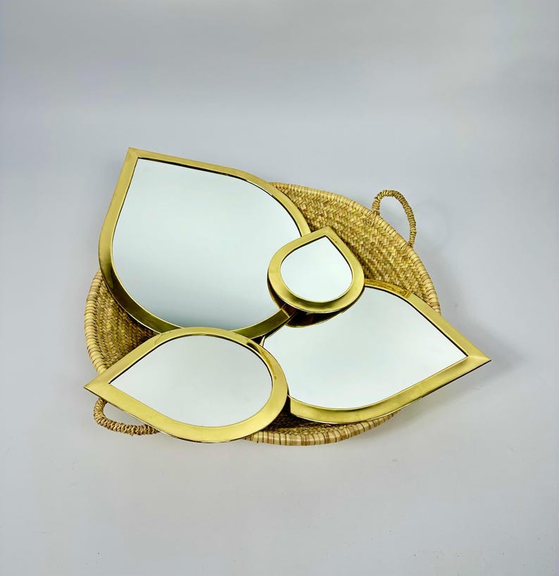 Set of Moroccan Tear Mirrors brass,wall Hanging Mirrors,unique Gift ...