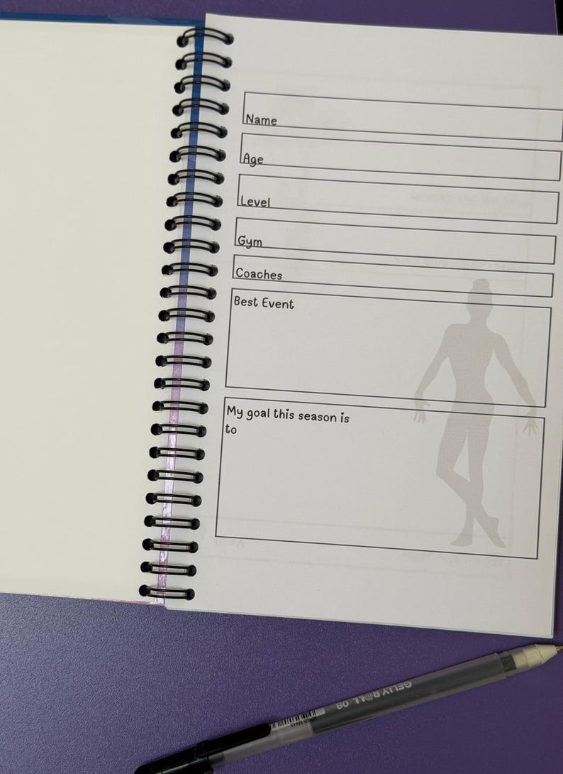 Gymnastics Meet Scorebook & Journal - Etsy