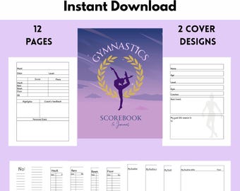 Gymnastics Meet Scorebook & Journal - Etsy