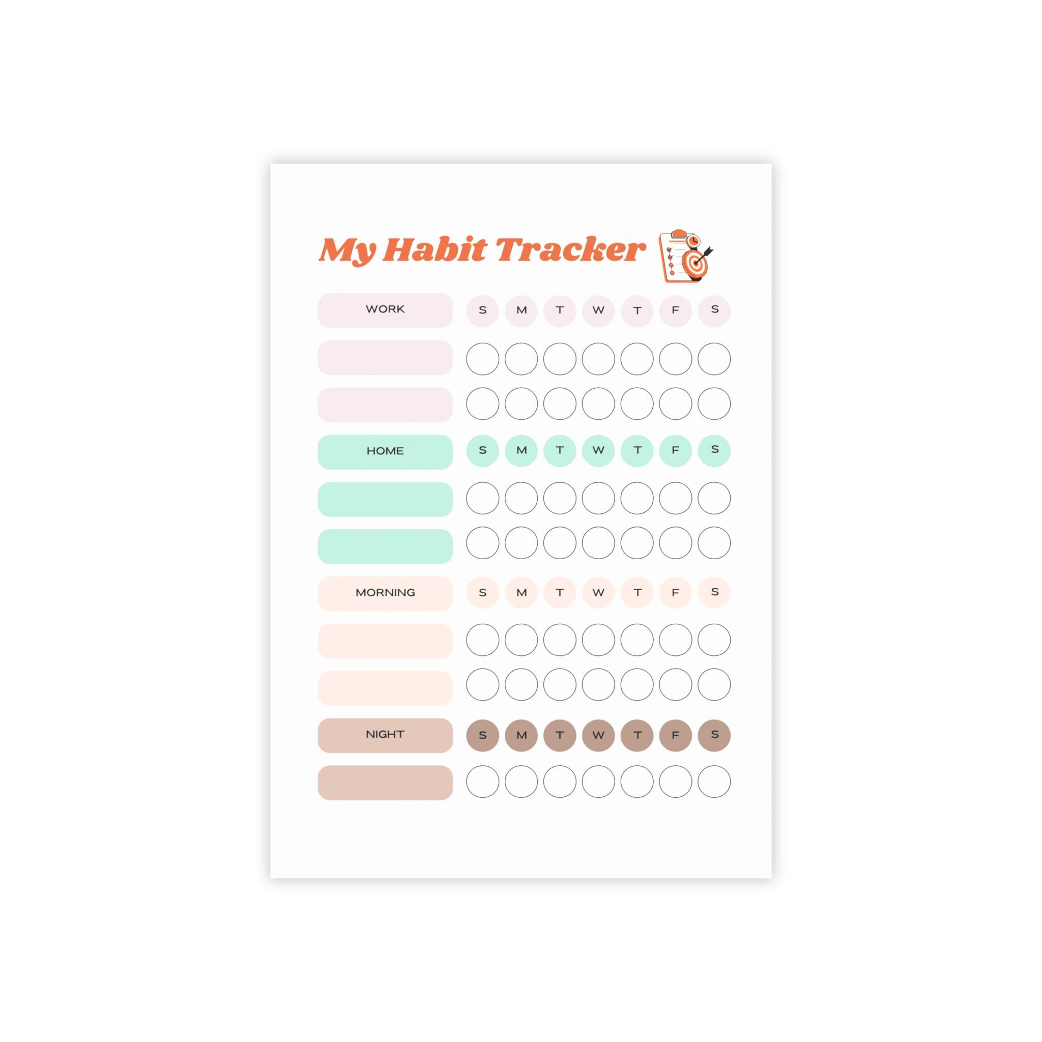 My Weekly Habit Tracker Post-it® Note Pads | Sticky Notes | Motivation ...