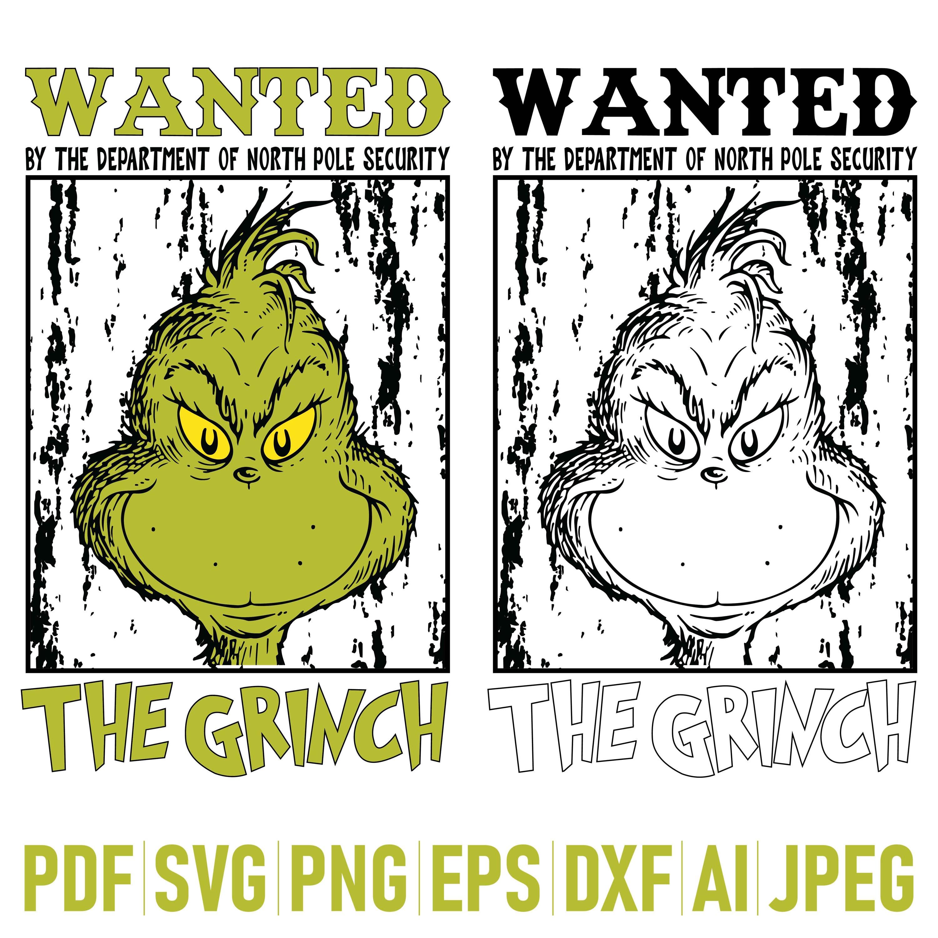 Wanted the Grinch Svg, Merry Grinchmas Svg, Grinch Shirt Png, Grinch ...