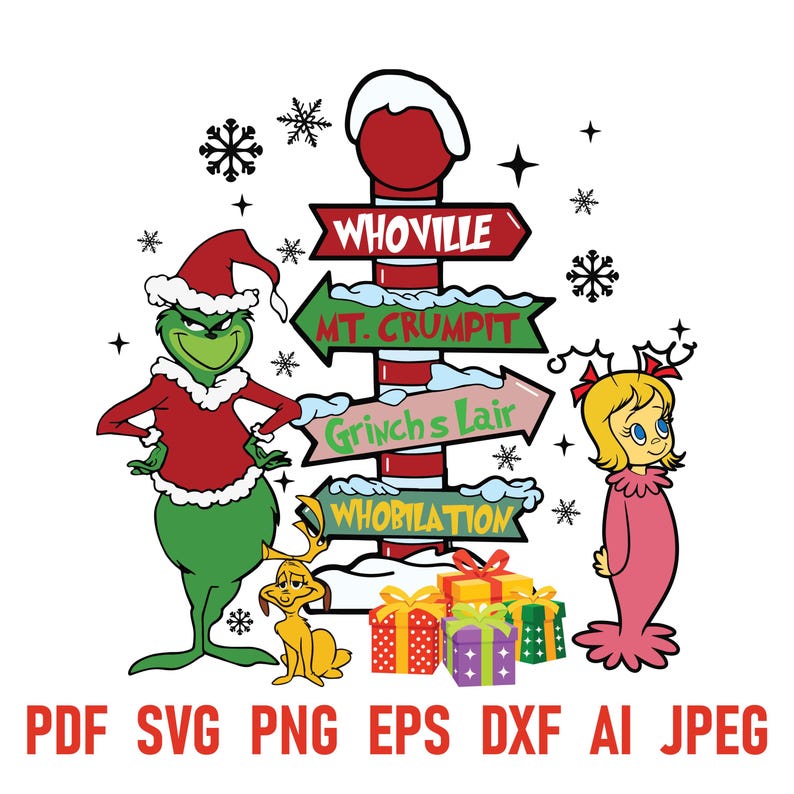 Grinch Svg Layered Design, Whoville Svg, Grinch Svg, the Grinch Png ...