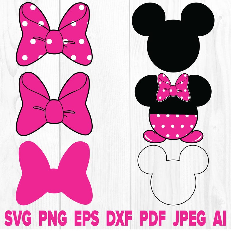 Lazo de minnie mouse - Etsy España