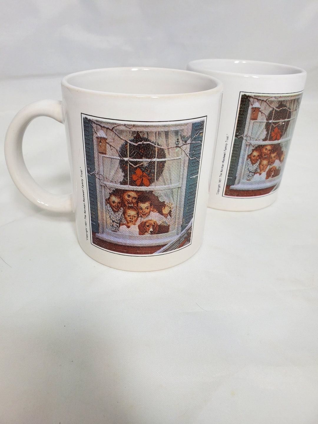 Norman Rockwell Cup Set. Vintage Cup Set. Norman Rockwell - Etsy