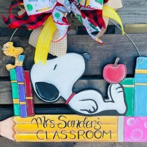 Back to School Door Sign Educational Door Hanger for - Etsy