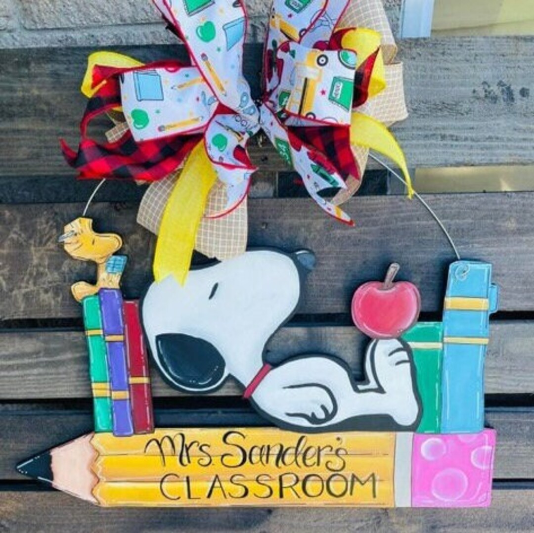 Back to School Door Sign Educational Door Hanger for Teacher ...