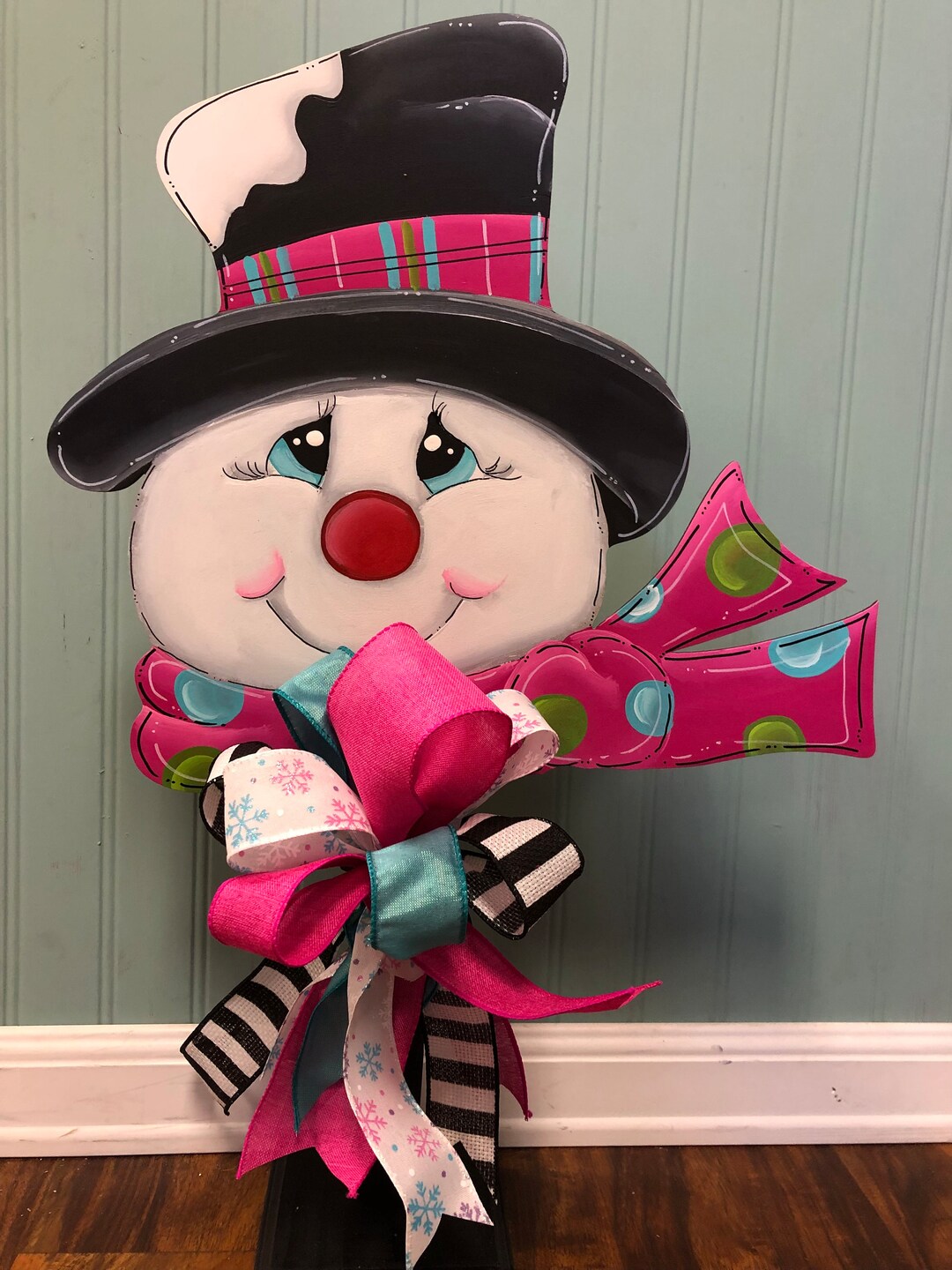 Winter Snowman Table Topper - Etsy