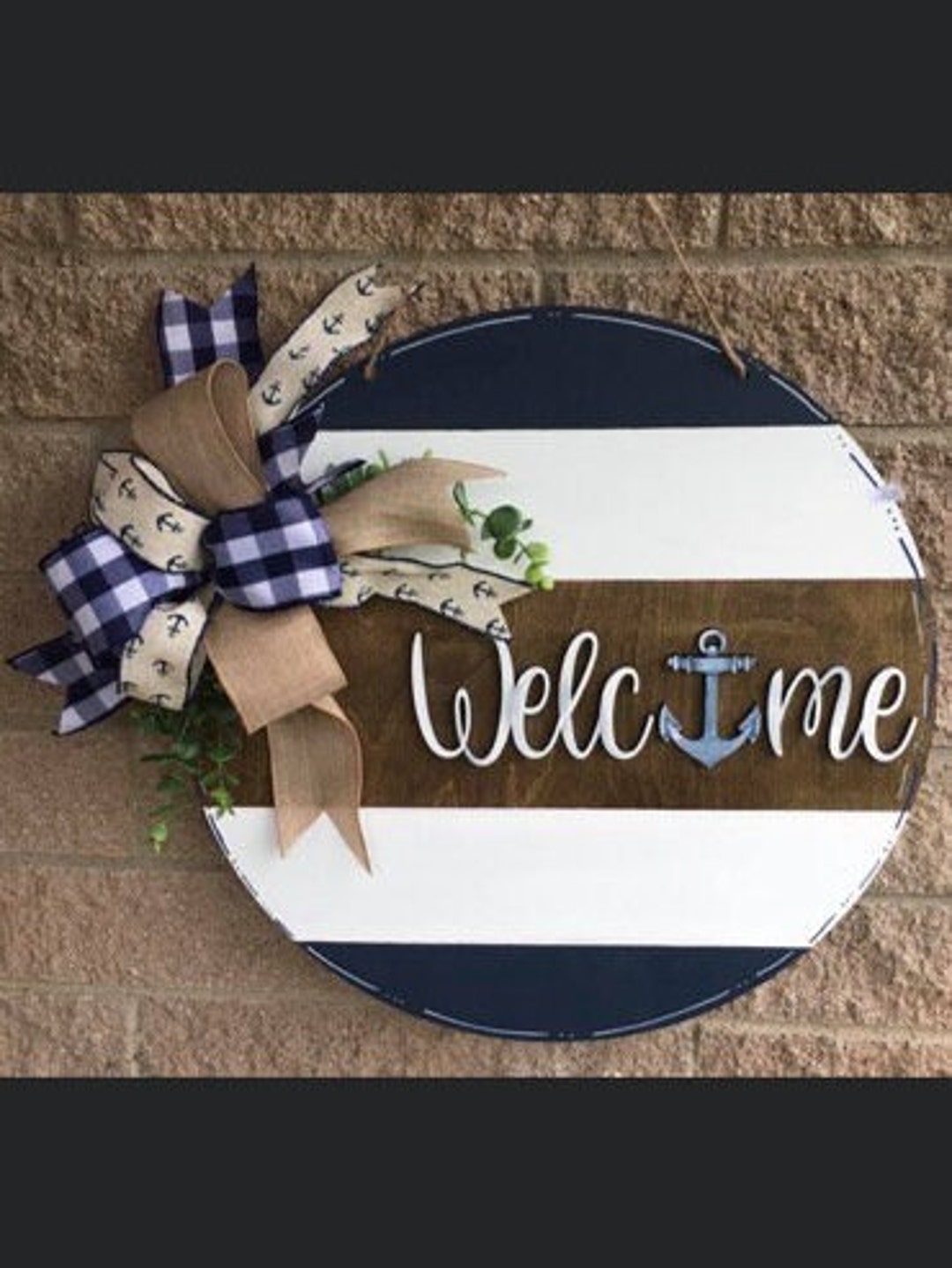 Welcome Anchor Door Sign Hanger Welcome Door Hanger - Etsy