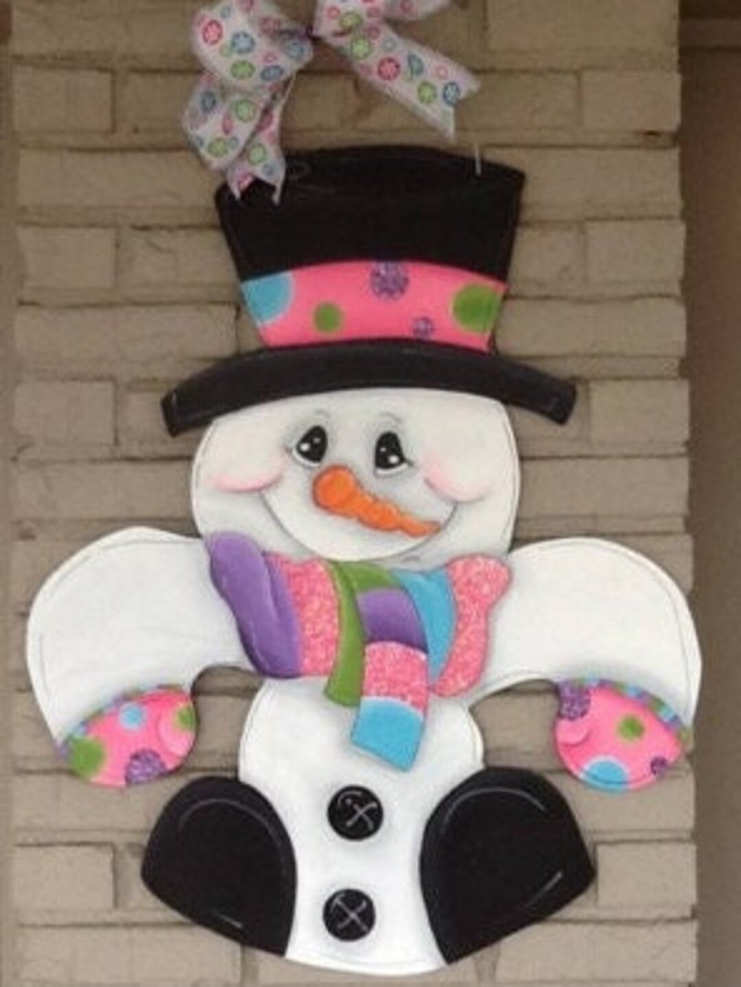 January Winter Door Hangers Decoration Snowman Snowflake Penguin - Etsy