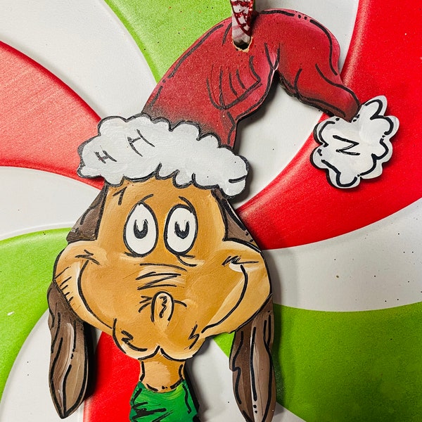 Wooden Grinch Dog - Etsy