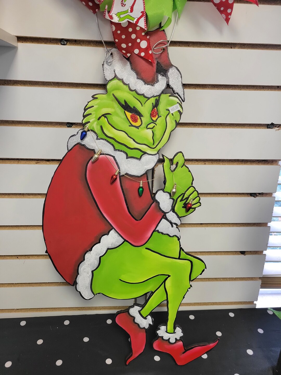 Grinch Sign Grinch Door Hanger Christmas Door Hanger Grinch Wreath - Etsy