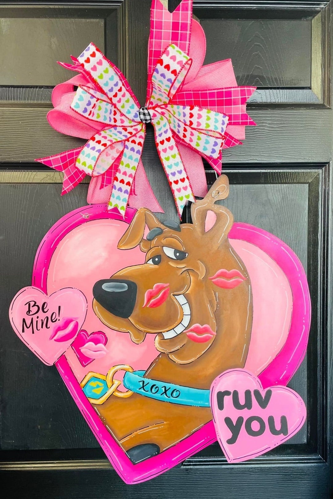 Scooby-doo Valentine Door Hanger - Etsy