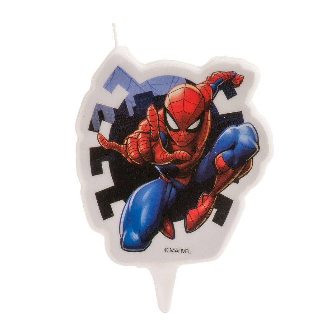 Spiderman Candle Cake Decoration for Superhero Fans - Etsy