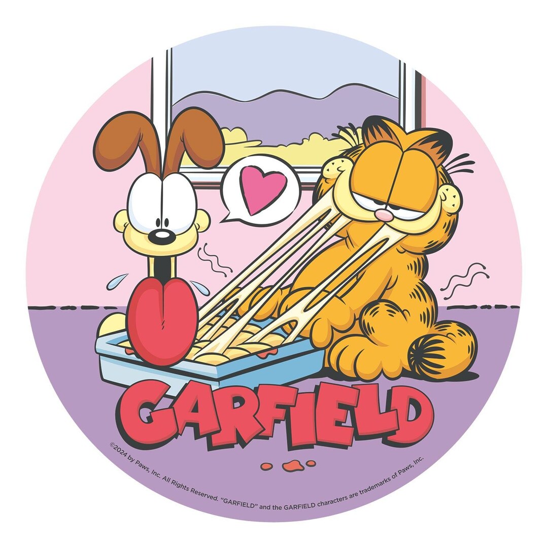 Garfield Cake Topper Ø 20 Cm for Birthdays - Etsy