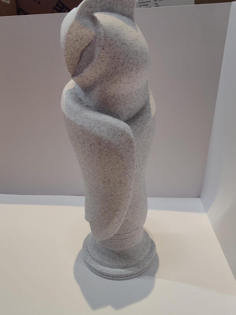 3D Printed | Modern Owl Statue | Unique Home Decor | Artistic Sculpture ...
