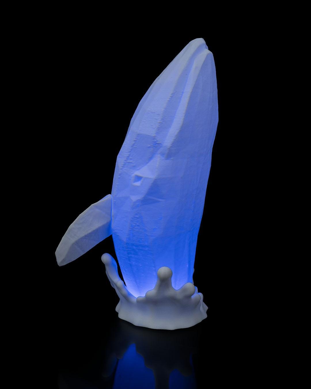 Low Poly Whale Table Lamp RGB With Remote. - Etsy