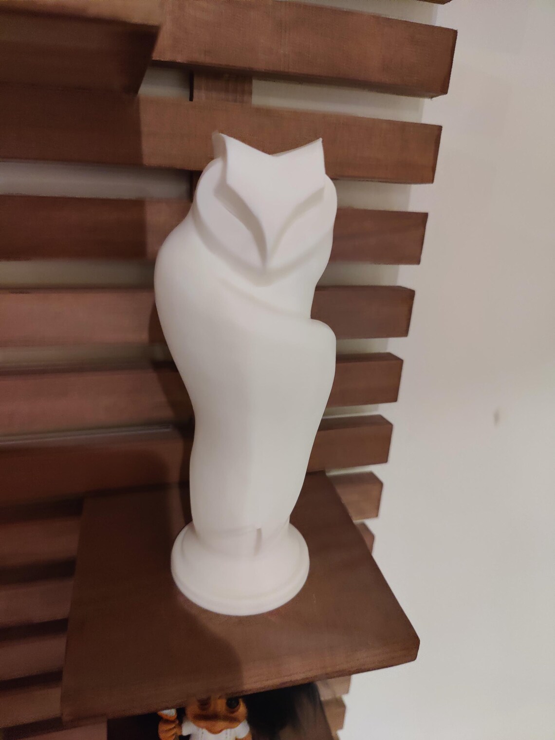 3D Printed | Modern Owl Statue | Unique Home Decor | Artistic Sculpture ...