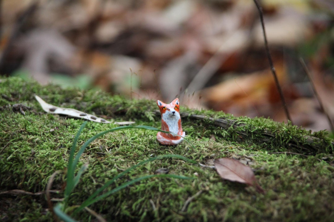 Miniature Fox, Tiny Red Fox, Clay Fox - Etsy