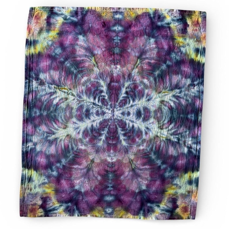Kaleidoscope Tie Dye Tea Towel W/hanging Loop, 26x28", Premium Cotton ...